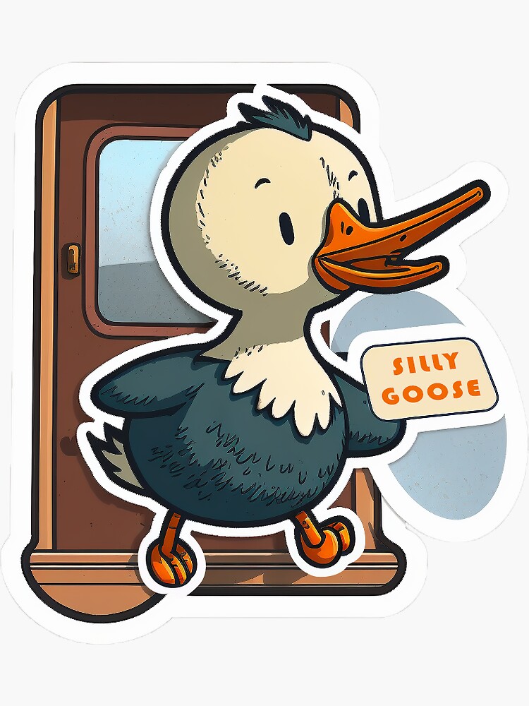 "Silly Goose On Board Bumper Sticker" Sticker for Sale by Berarti ...