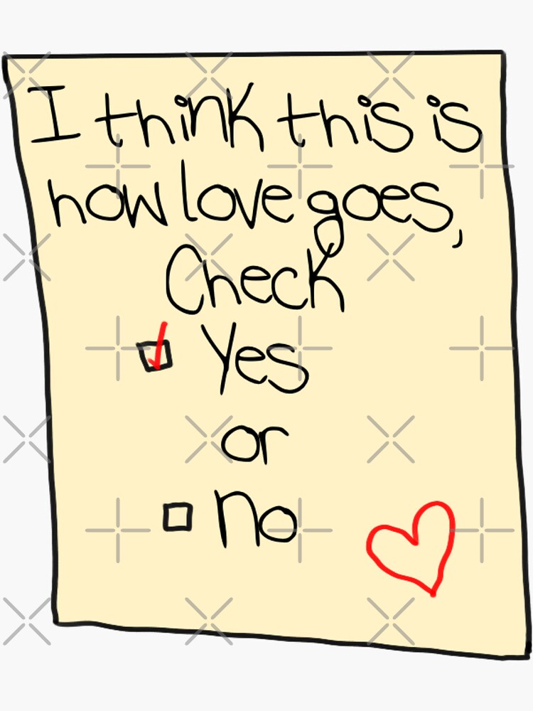 "Check Yes or No - George Strait" Sticker for Sale by aliseyonush21 ...