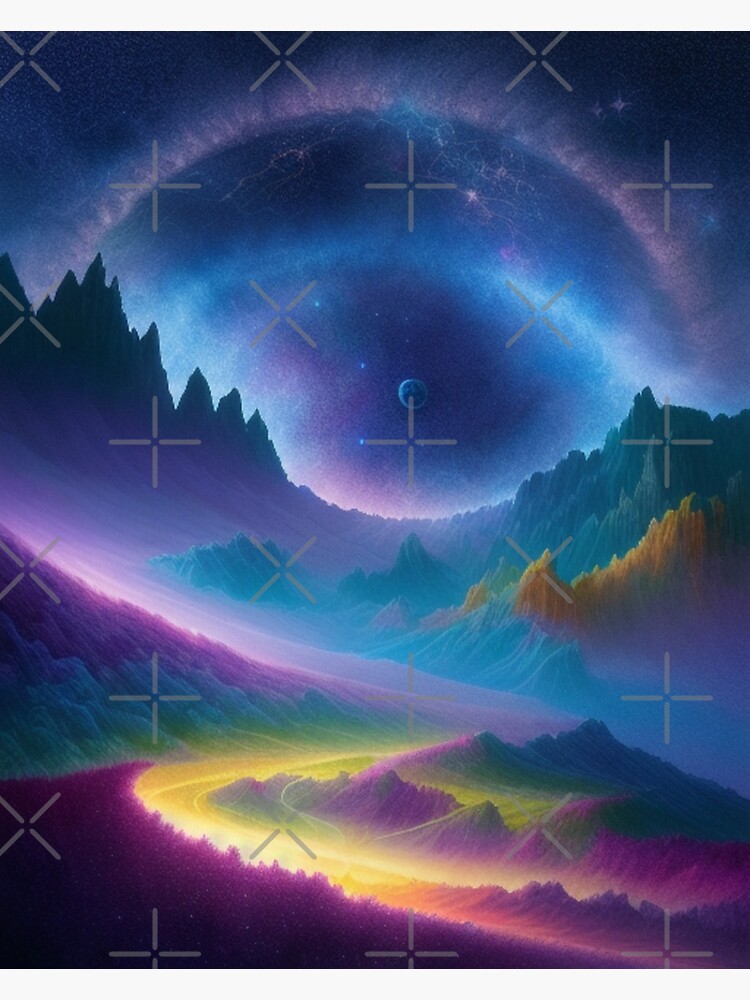 "Astral Plane Art - Cosmic Valley" Poster for Sale by Mindscyther ...