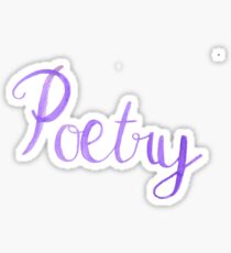 Poetry Stickers | Redbubble