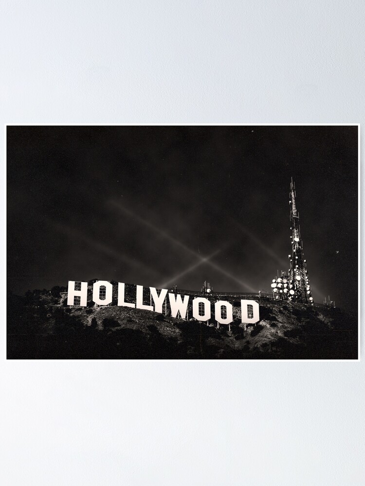 "Retro Classic Hollywood Sign" Poster for Sale by ARTWITHAKNACK | Redbubble