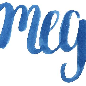 "Meg" Sticker for Sale by abbyresnic | Redbubble