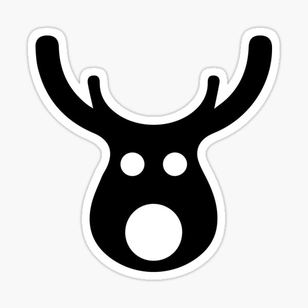 "rudolph" Sticker by -KRAFTWERK | Redbubble