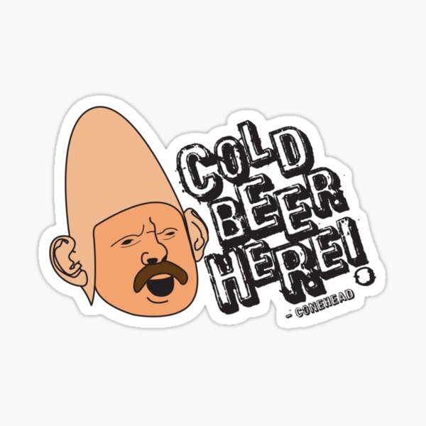 "Conehead " Sticker for Sale by SweetWildDesign | Redbubble