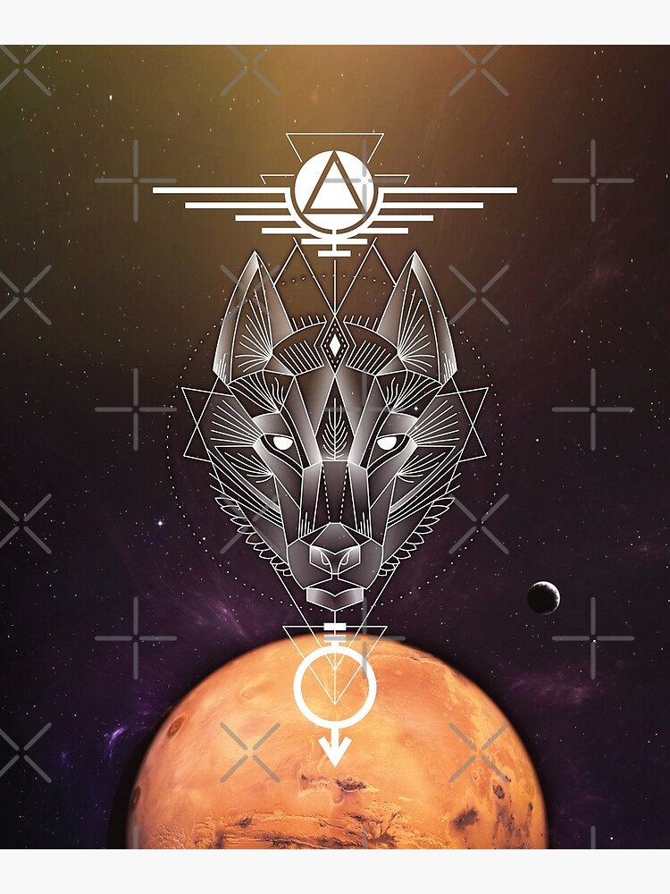 "Geometric Omnis Vir Lupus White" Poster for Sale by FR3DXVII | Redbubble