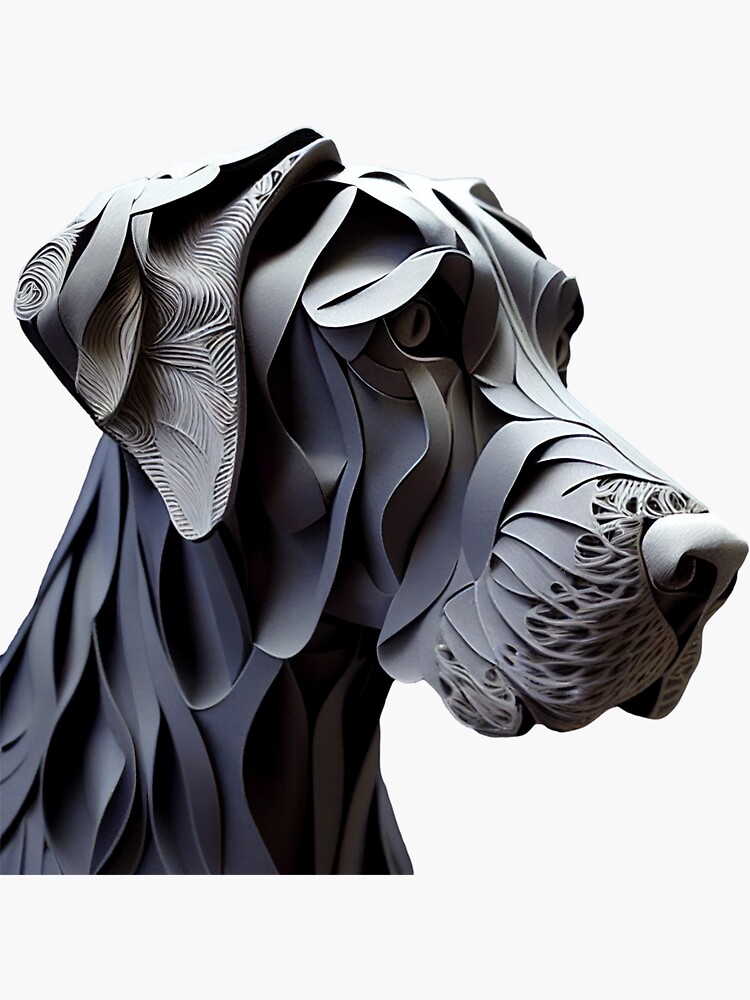 "Great Dane - The Paper Collection" Sticker for Sale by FiveIntentions ...