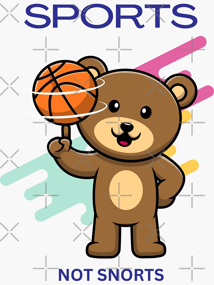 "Sports Not Snorts Cocaine Bear Inspired Say NO to Drugs Prevent Drug ...