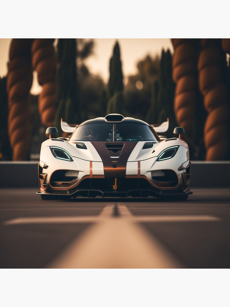 "Koenigsegg - Front View" Sticker for Sale by Samf456 | Redbubble