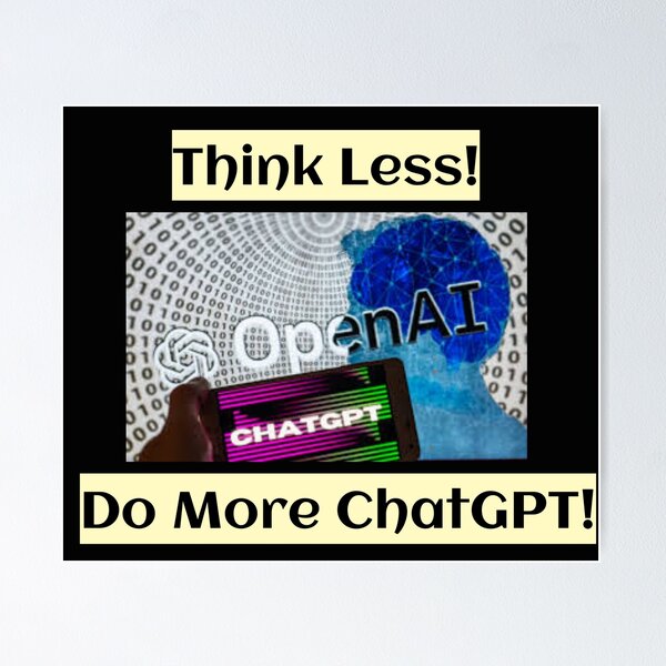 "Chat gpt art - chat gpt design" Poster for Sale by sagestar | Redbubble