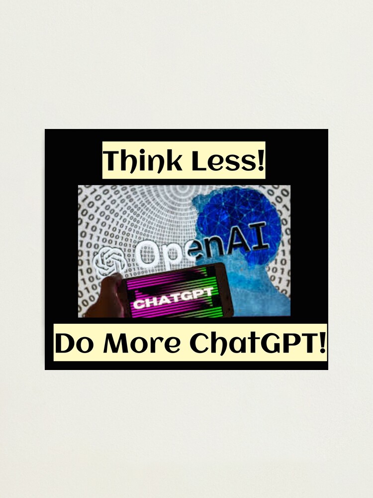 "Chat gpt art - chat gpt design" Photographic Print for Sale by ...