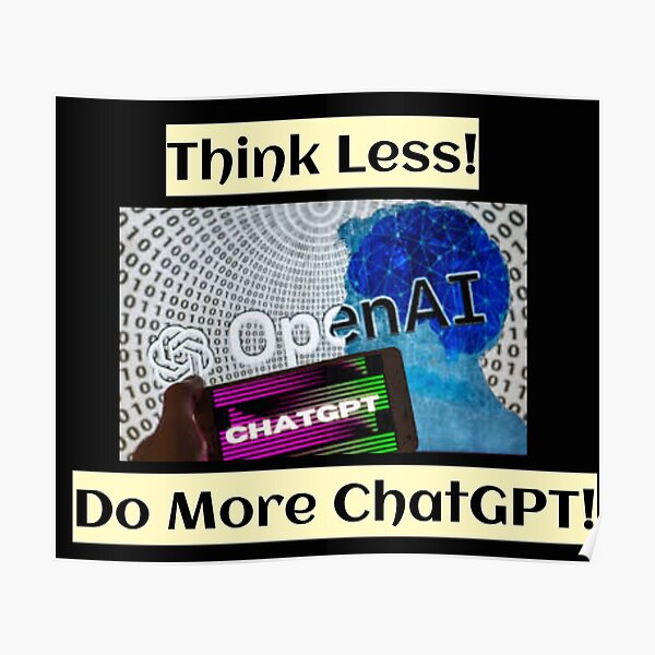 Póster «Chat gpt art - diseño de chat gpt» de sagestar | Redbubble