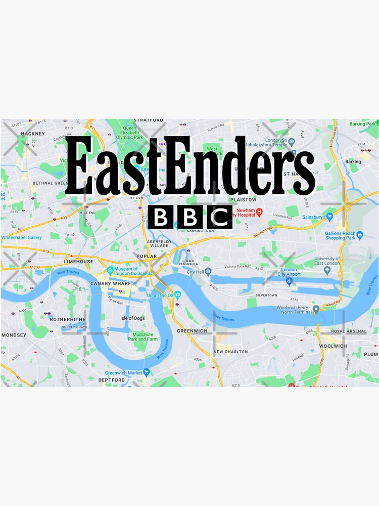 "Eastenders logo" Sticker for Sale by Phoebestorm | Redbubble