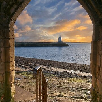 "Hartlepool Pier and Lighthouse from Sandwell Gate" Photographic Print ...