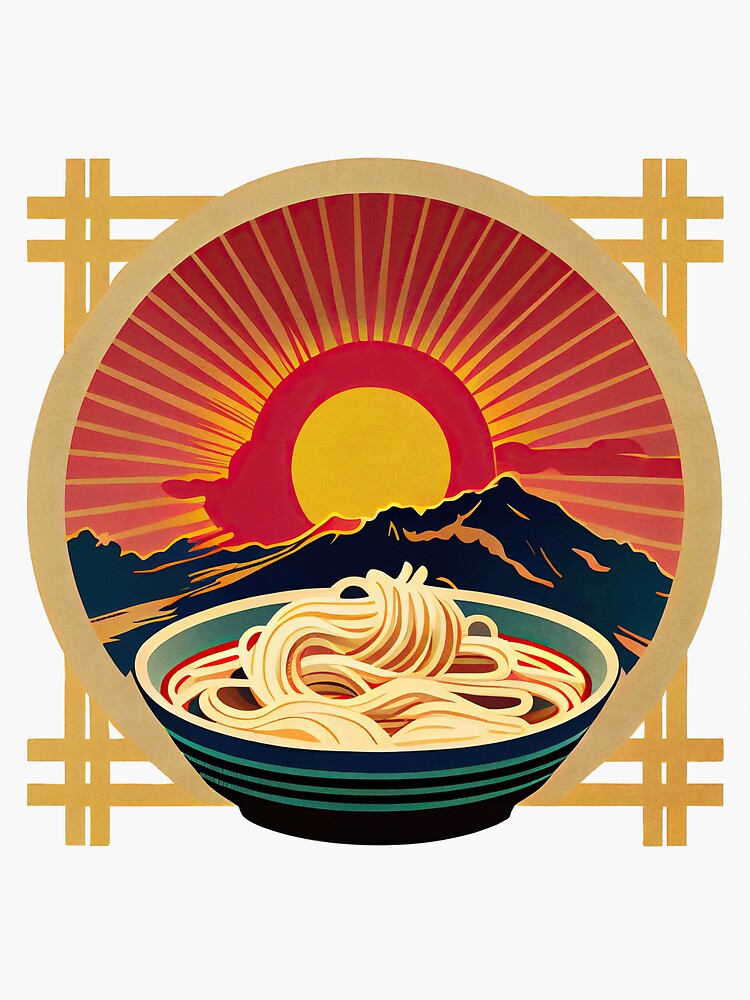 "Noodle Life" Sticker for Sale by womoma | Redbubble