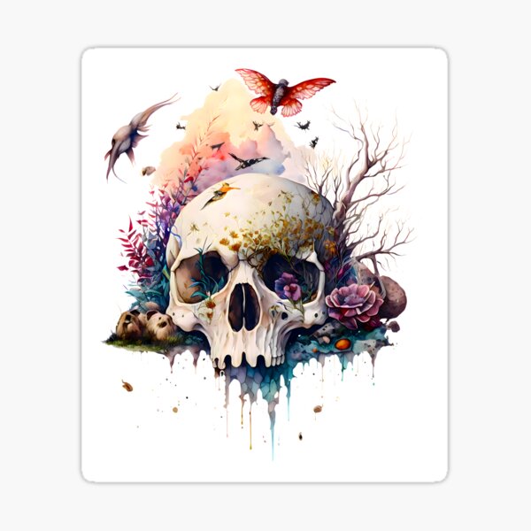 "Nature Skull | Skull Fungi" Sticker for Sale by PandorasBoxy | Redbubble