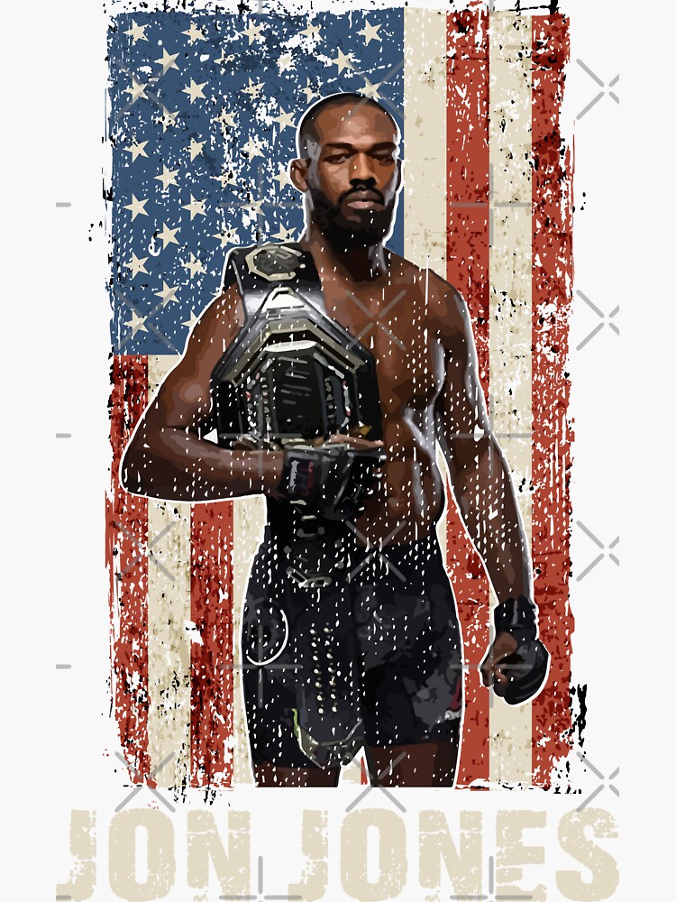 "Jon Jones "Bones"" Sticker for Sale by GEAR--X | Redbubble