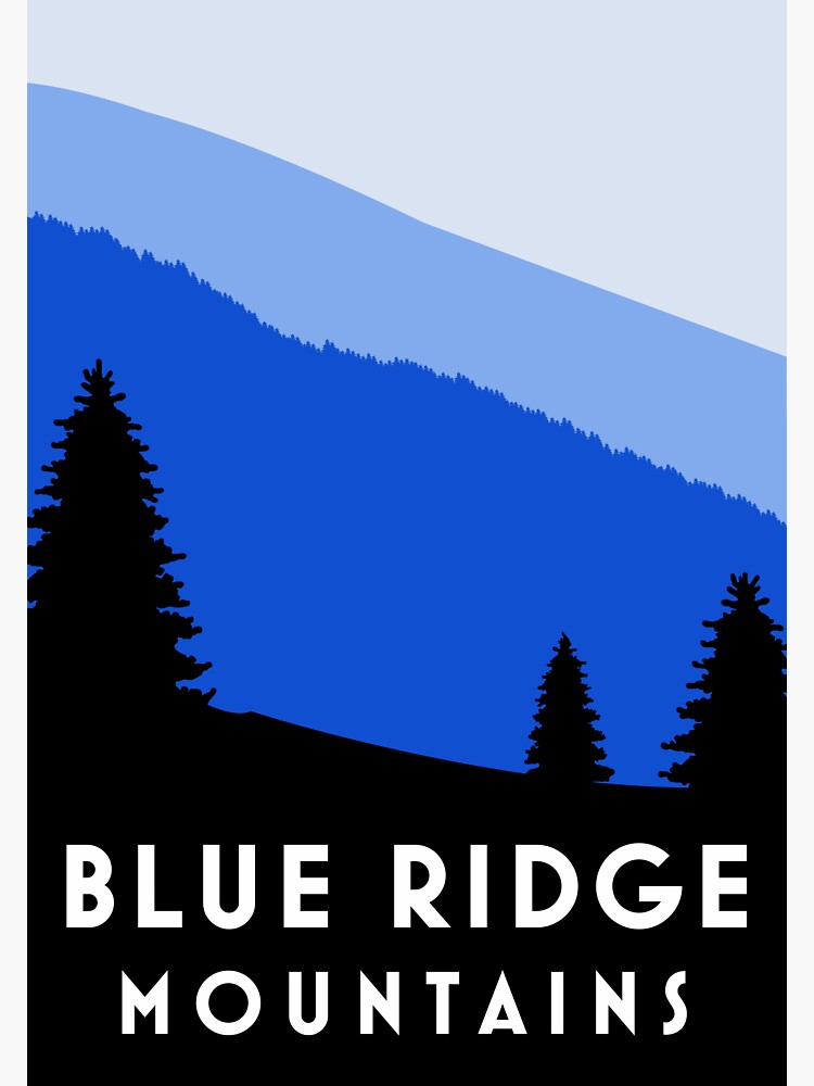 "Blue Ridge Mountains" Sticker by jeffhansen | Redbubble