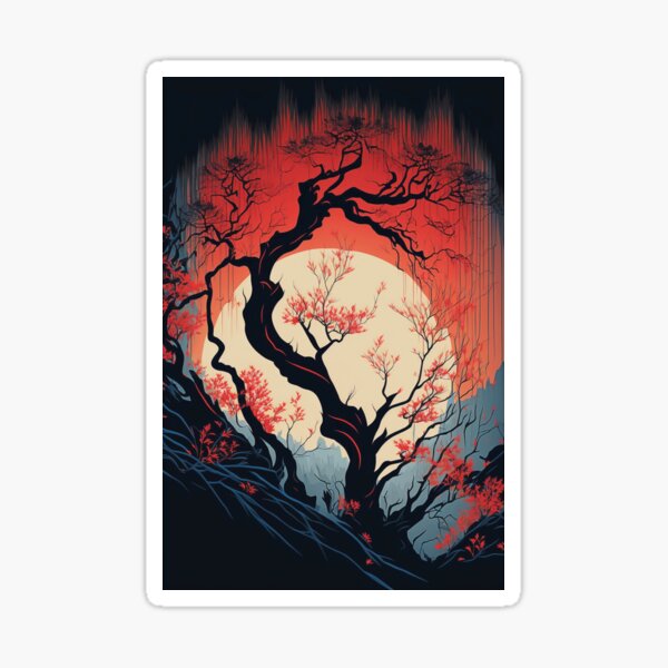 "Black and Red" Sticker for Sale by MG-S | Redbubble