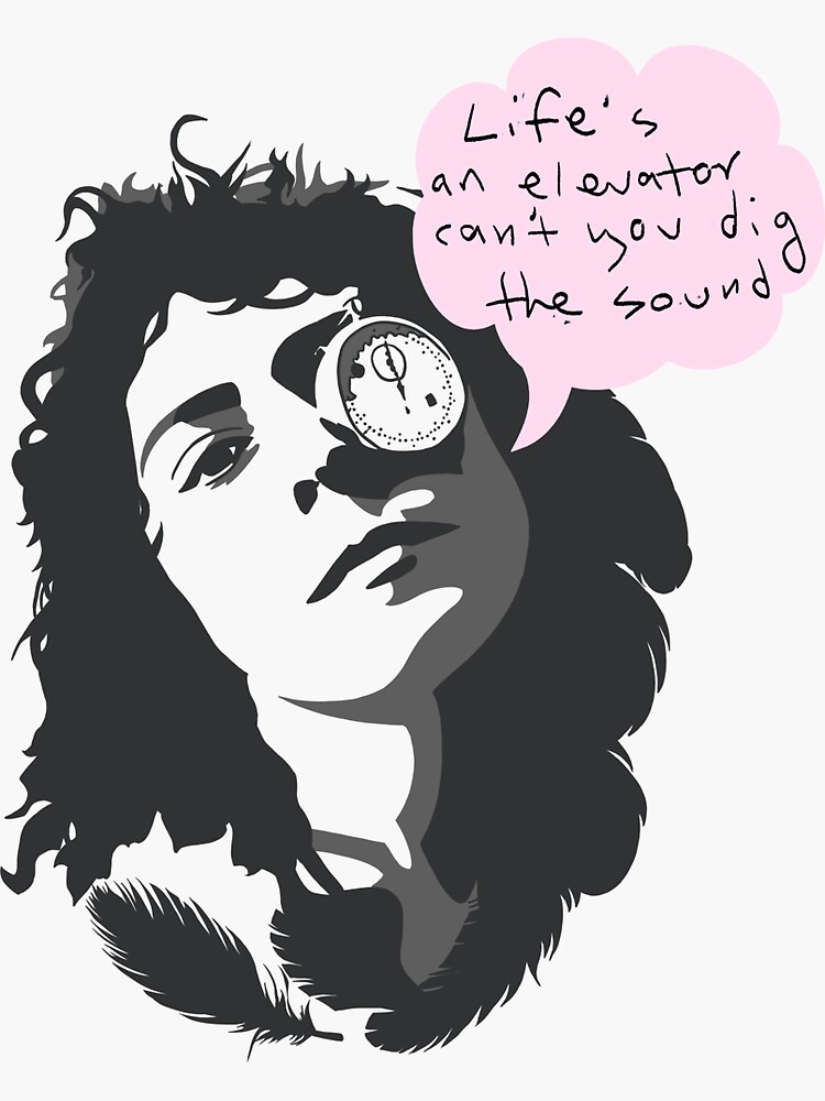 "Marc Bolan tribute " Sticker for Sale by monksealmoon | Redbubble
