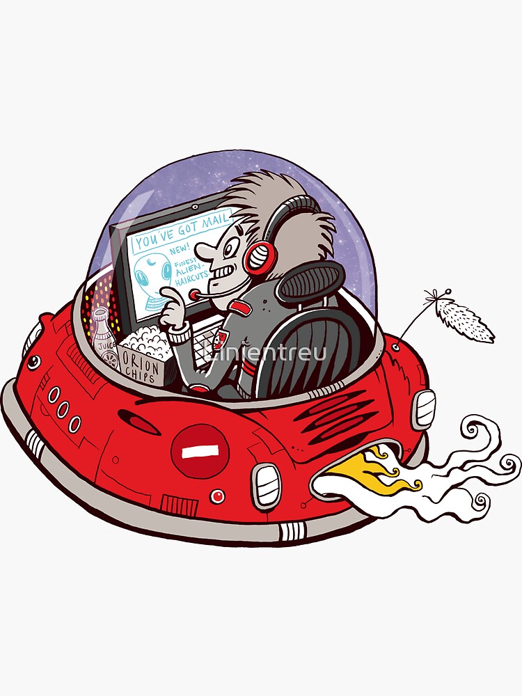 "We have contact" Sticker for Sale by Linientreu | Redbubble