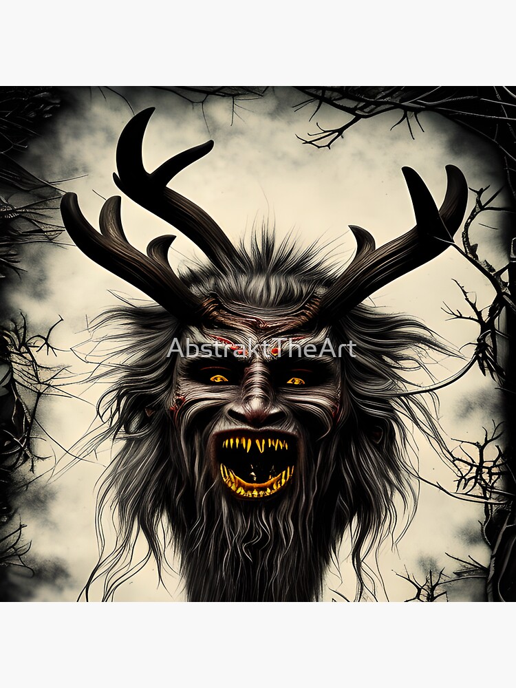 "Wendigo" Sticker for Sale by AbstraktTheArt | Redbubble