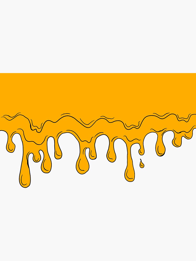 "Yellow Honey Goop" Sticker for Sale by RobbMcC | Redbubble