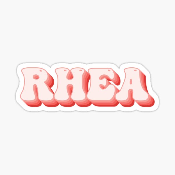 "Rhea - Name" Sticker for Sale by kindxinn | Redbubble