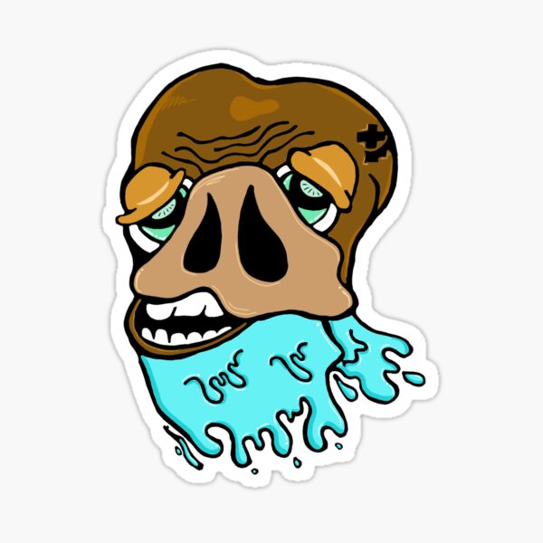 "Bull head pig dog" Sticker for Sale by dwilliamp | Redbubble