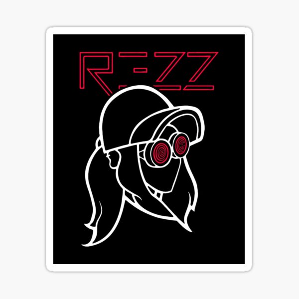 "rezz porter robinson art logo music feat wreckno gyrate" Sticker for ...