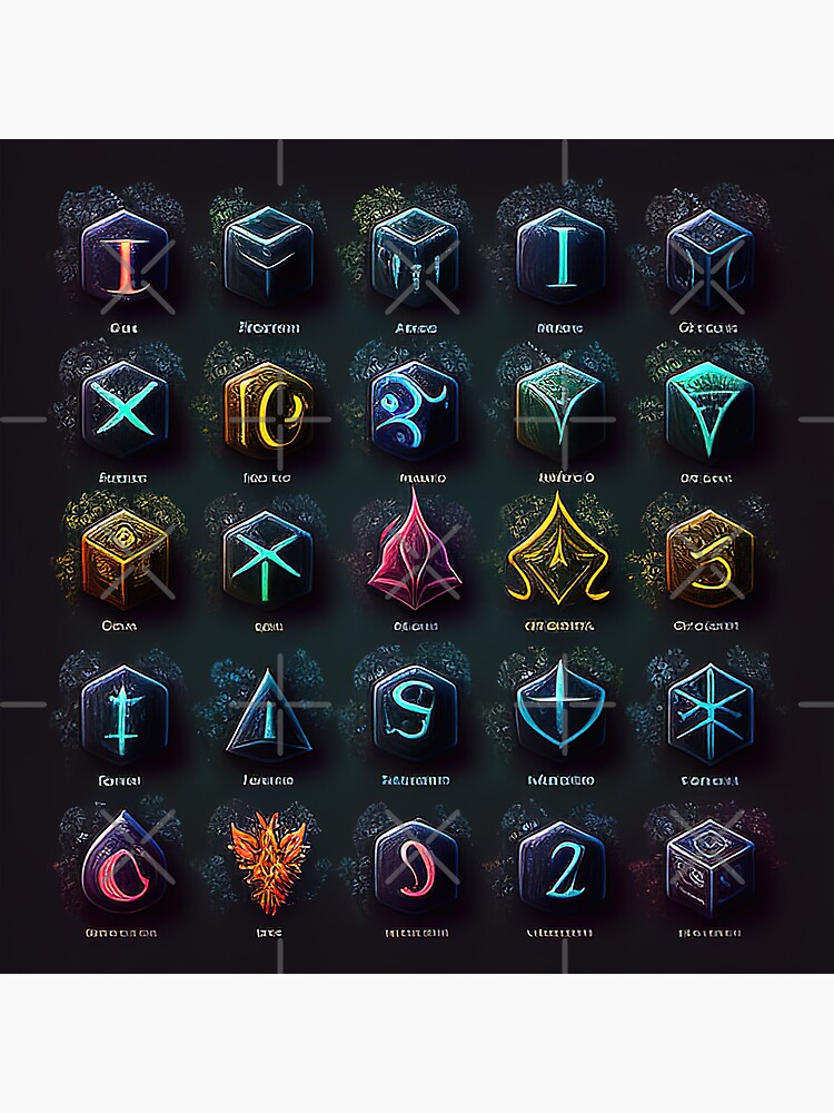 "Magic rune gaming assets 2d sprites" Sticker for Sale by zomgwtfbekjam ...