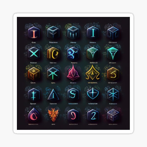 "Magic rune gaming assets 2d sprites" Sticker for Sale by zomgwtfbekjam ...