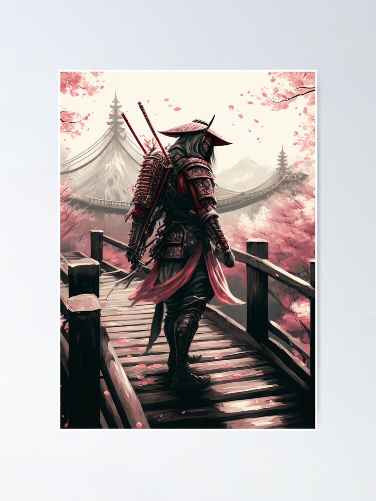 "Samurai" Poster for Sale by GraphicMystical | Redbubble