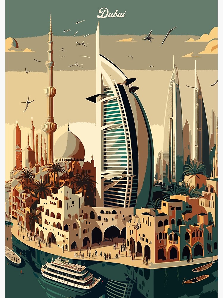 "Cartoon Dubai" Photographic Print for Sale by BoukdeRoeck | Redbubble