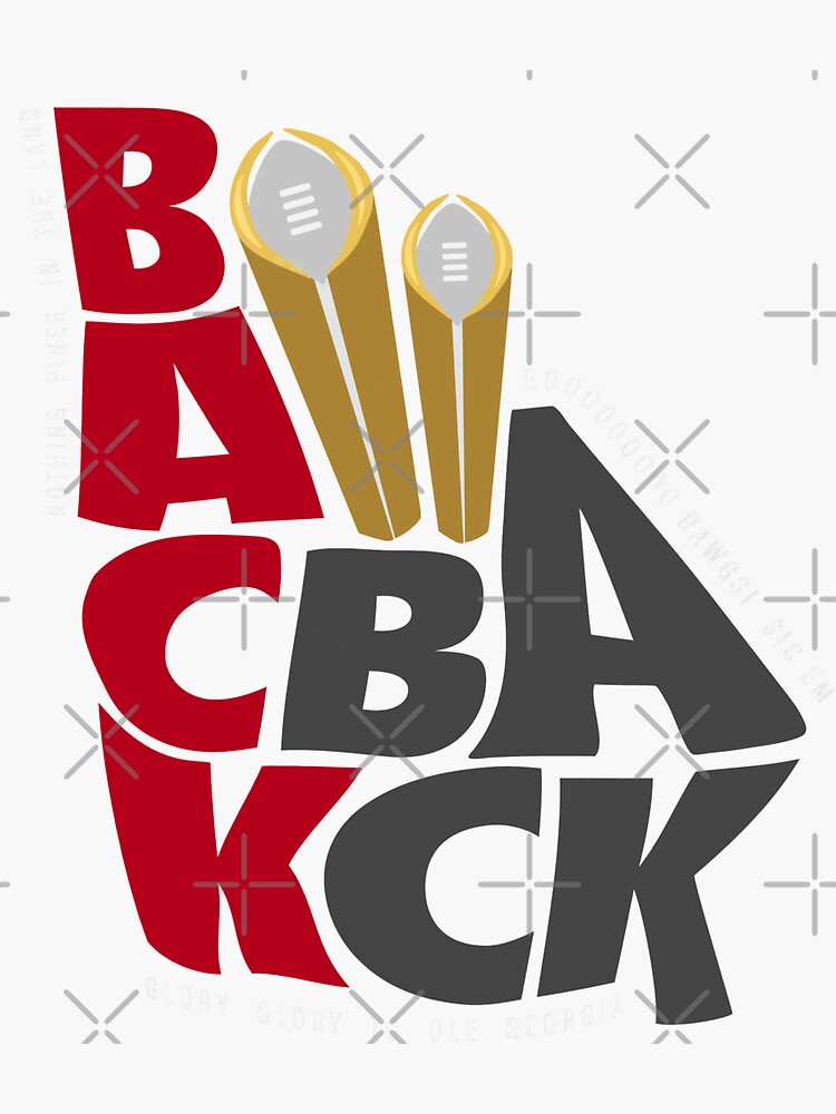 "Back To Back Georgia Bulldogs National Championship 2023 UGA SEC ...