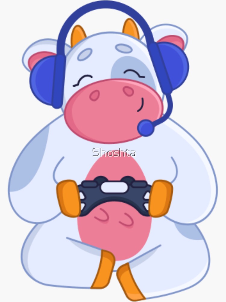 "cow youre sus" Sticker for Sale by Shoshta | Redbubble