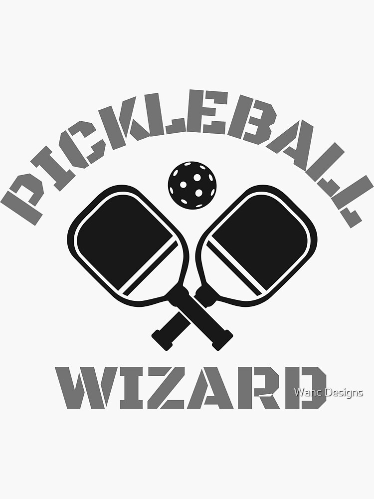 "Pickleball Wizard" Sticker for Sale by wanc-designs | Redbubble