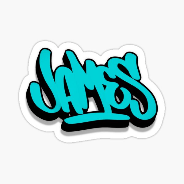 "James" Sticker for Sale by Crave4paint | Redbubble