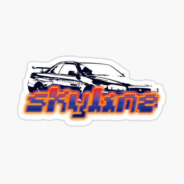 "nissan skyline jdm car" Sticker for Sale by cliquestore | Redbubble