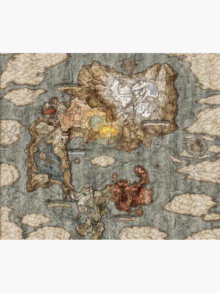 The Lands Between - Elden Ring World Map Tapestry sold by Bobby Martin ...
