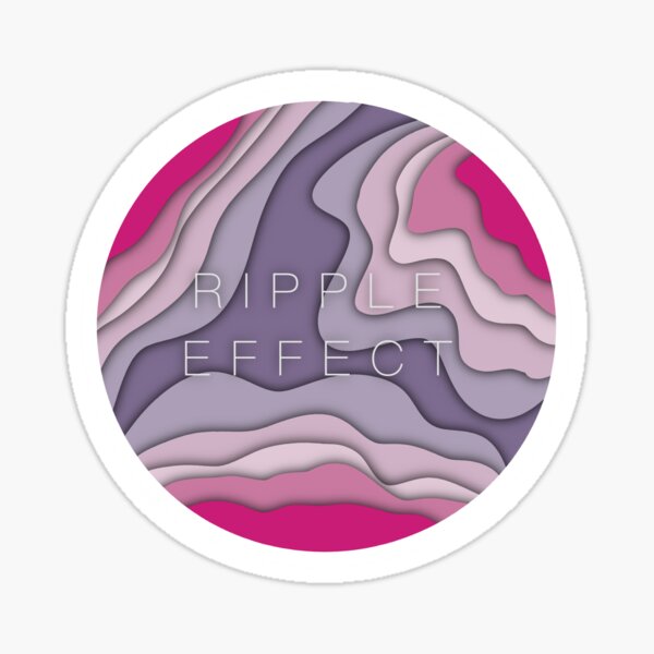 "Ripple Effect" Sticker for Sale by HalleTater | Redbubble