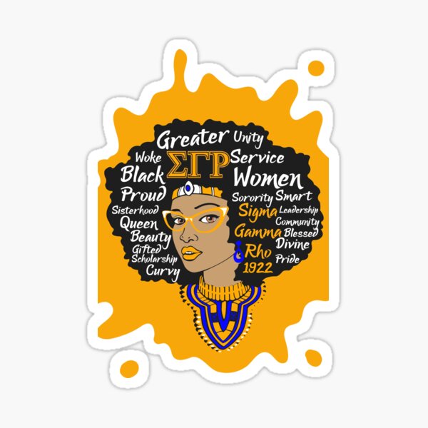 "Sigma Gamma Rho Sorority Design" Sticker for Sale by AlluringFeline ...
