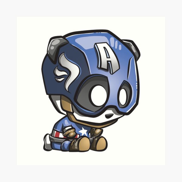 "Captain Panda!" Art Print by 7sketches | Redbubble