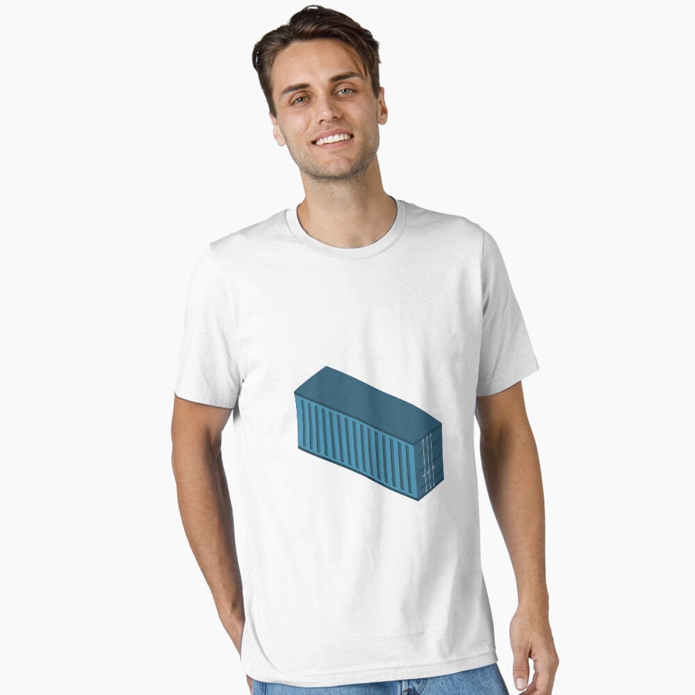 "Blue Shipping Container" Sticker for Sale by pinspace | Redbubble