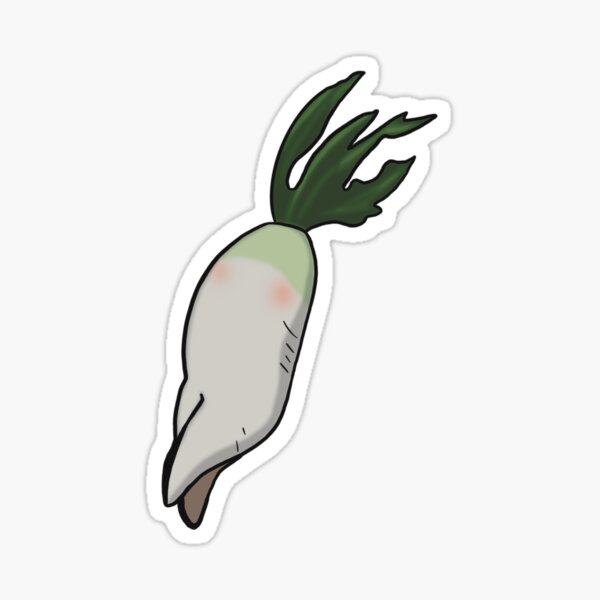 "Daikon " Sticker for Sale by strayheartbja | Redbubble