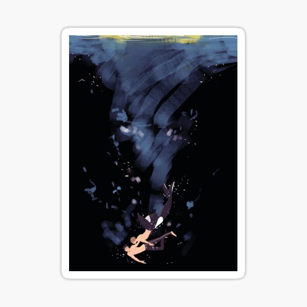 "Into the deep" Sticker for Sale by tomakehimfree | Redbubble