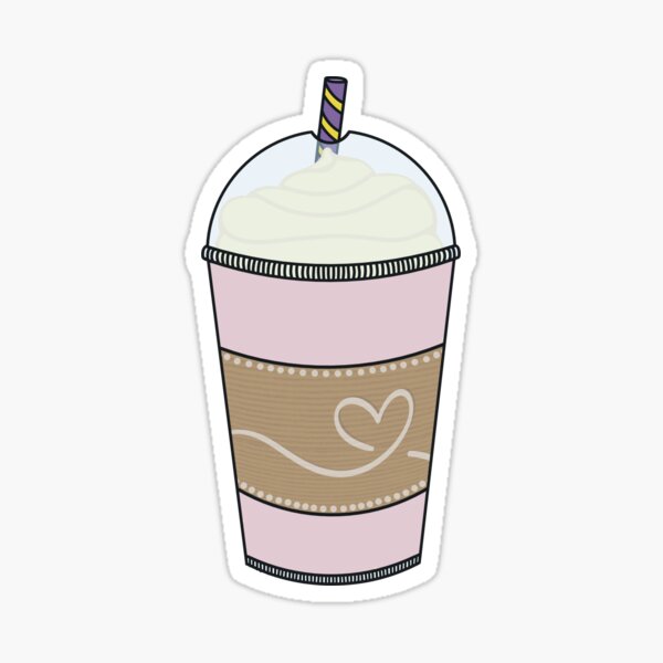 "Strawberry Milkshake To Go" Sticker for Sale by tiggo | Redbubble