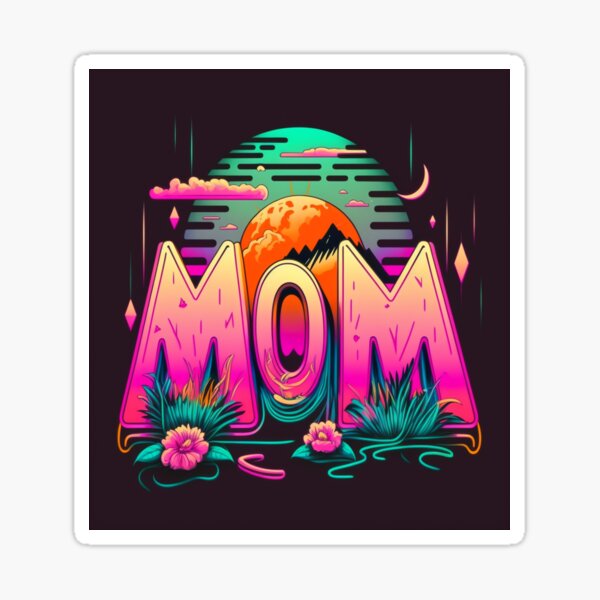 "MOM: A Celebration of Love and Appreciation for Mothers" Sticker for ...