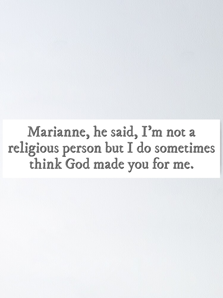 "connell waldron quote from normal people" Poster for Sale by ...