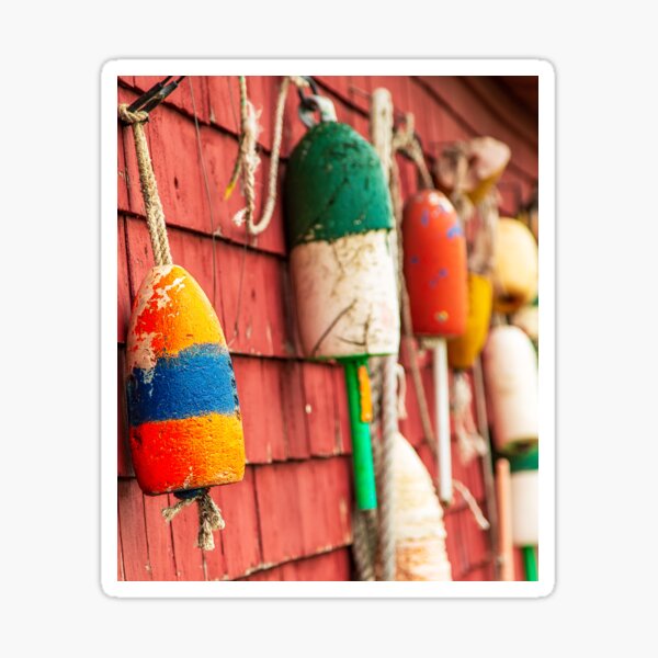 "Lobster Trap Surface Floats" Sticker for Sale by CaptJohnny | Redbubble