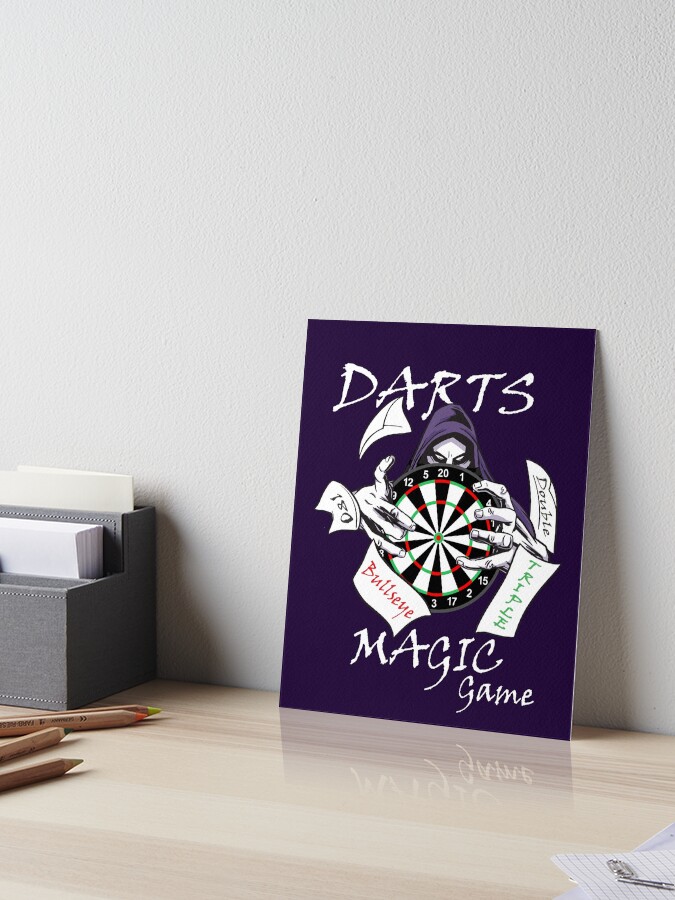 "Dart Magic Game, dart design in mystical style for dart players with ...